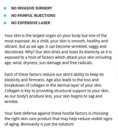 Biovivacity Anti-Wrinkle Cream & Biovivacity Eye Serum Combo Trial