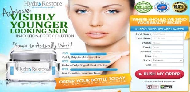 Hydro Restore Skin Cream USA Exclusive Trial Offer